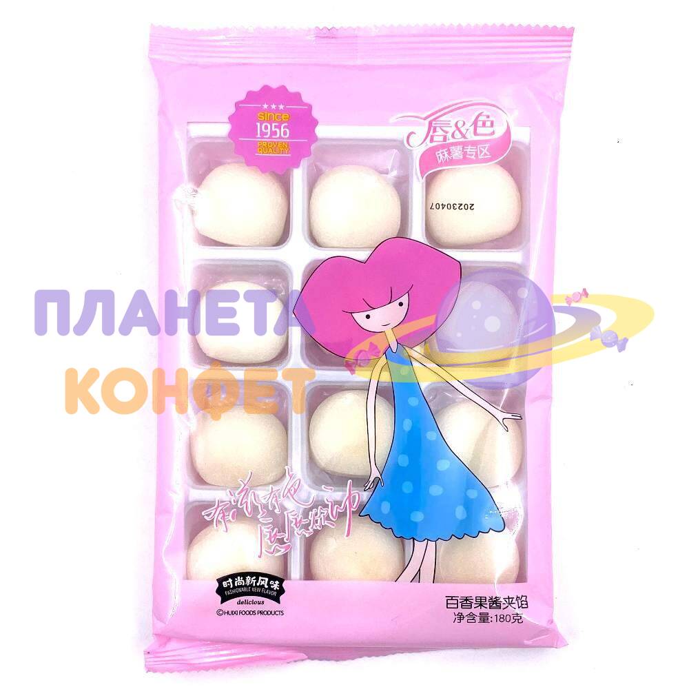 Моти из Азии: Рисовое пирожное Моти Huixi foods со вкусом маракуйи