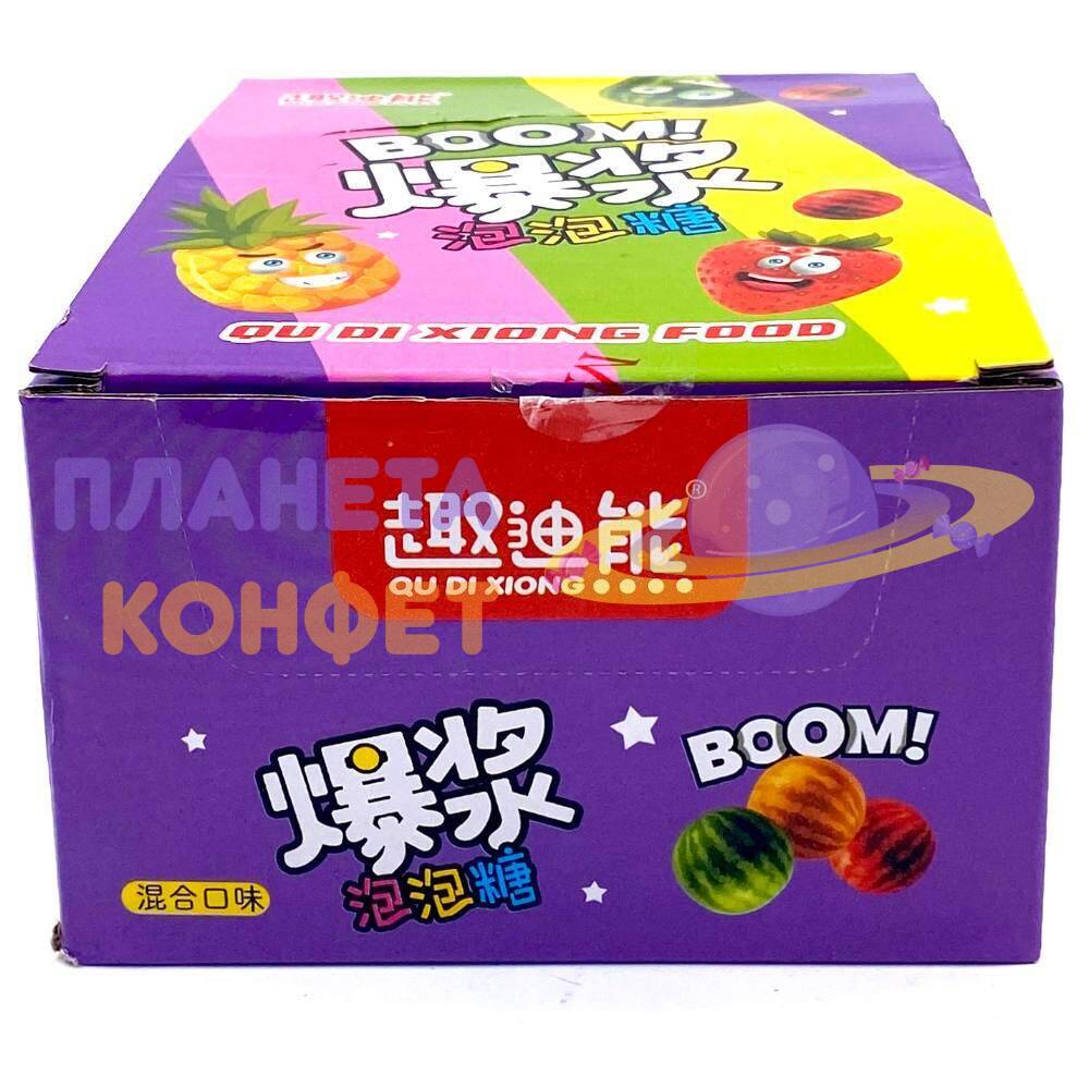 Жевательные резинки из Китая: Жвачка-арбуз Boom ассорти вкусов