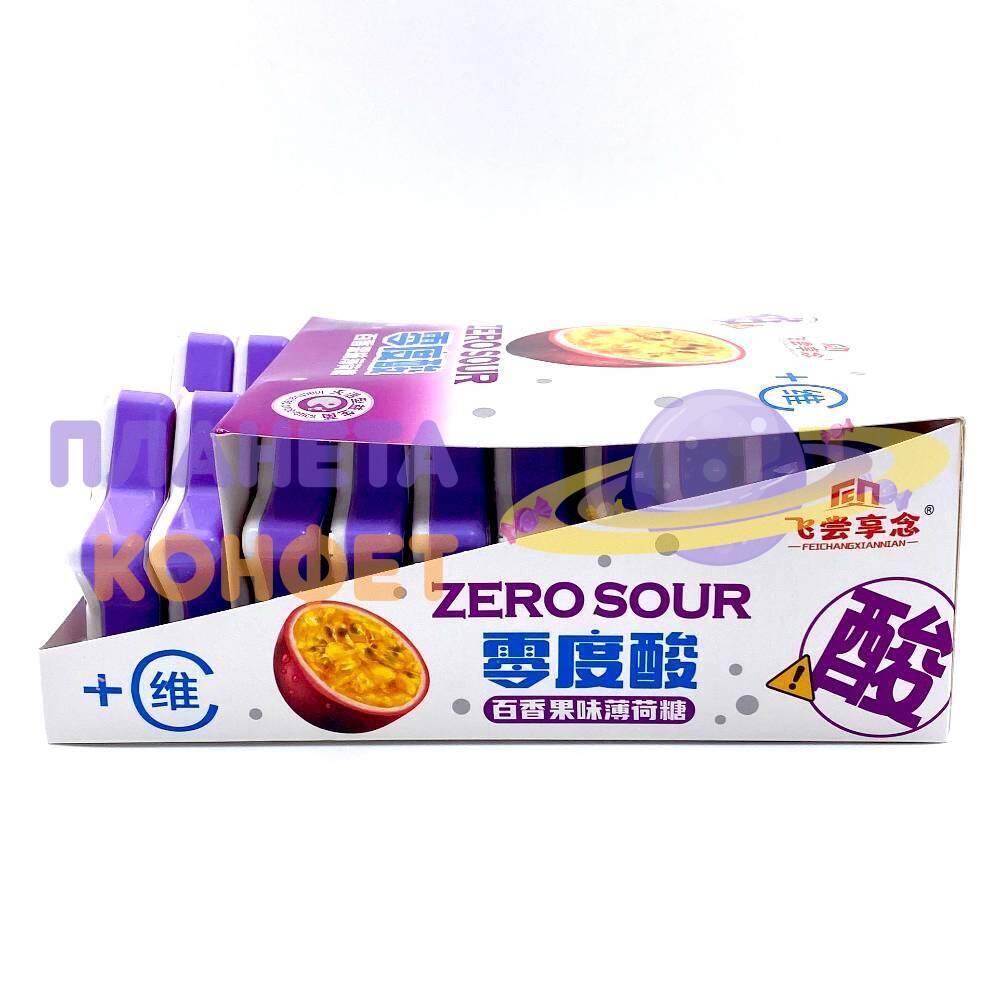 Конфеты сладкие из Азии: Мятное драже Zero Sour маракуйя