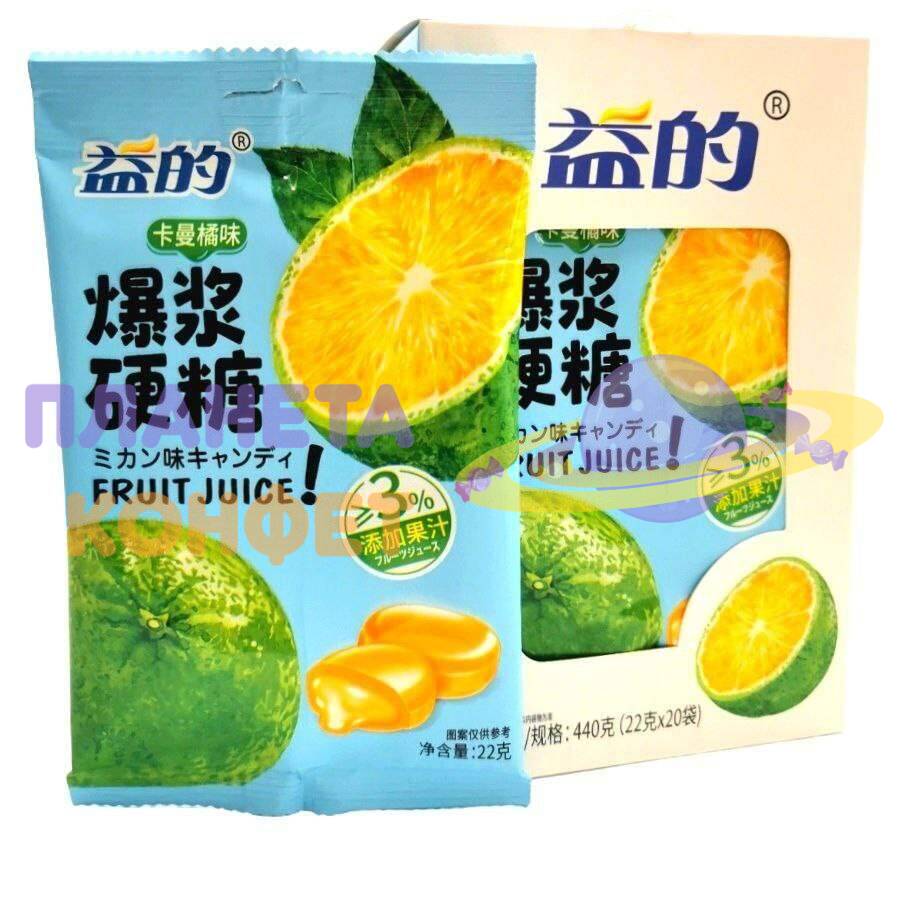 Конфеты сладкие из Азии: Карамель "Fruit Juice" с жидкой начинкой ...