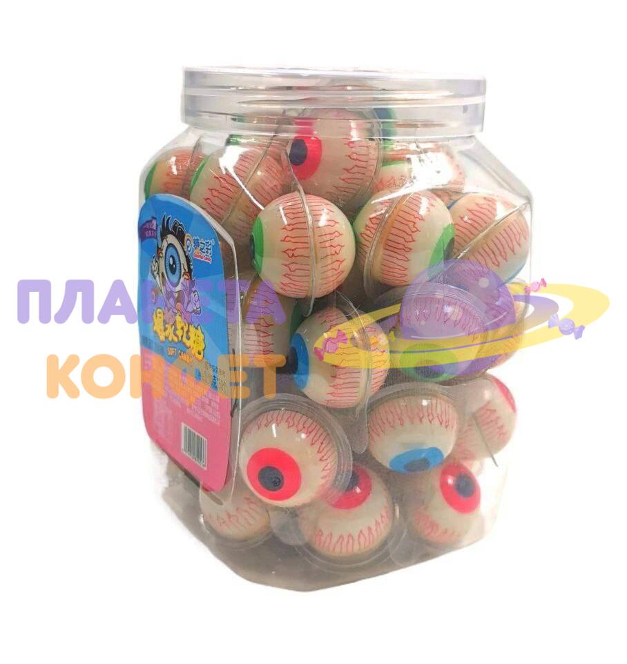 Желе, зефир и мармелад из Китая: Мармелад "Soft Candy" глаза в банке