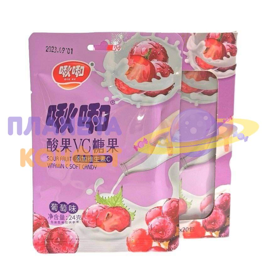 Конфеты сладкие из Китая: Мягкие жевательные конфеты "VC" со вкусом ...