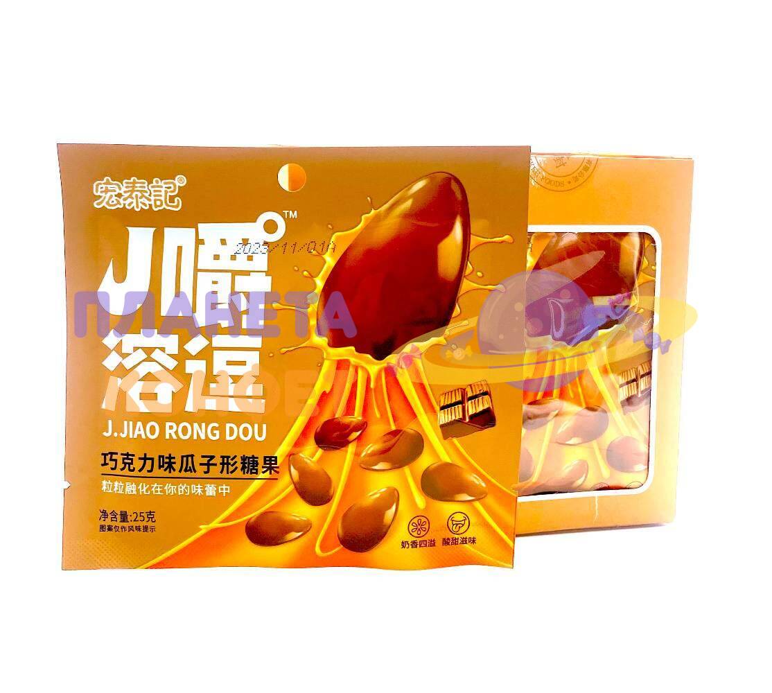 Конфеты сладкие из Китая: Молочные жевательные конфеты "JIAO RONG" со ...